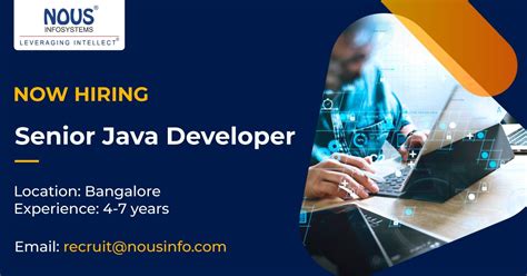 Dhruv Aggarwal On Linkedin Jobs Senior Java Developer Nous Infosystems