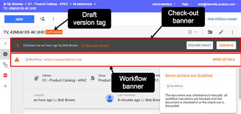 Check Out A Document Create A Draft Version Aodocs Knowledge Base