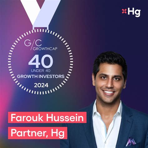 Congratulations To Farouk Hussein Partner At Hg For Featuring In