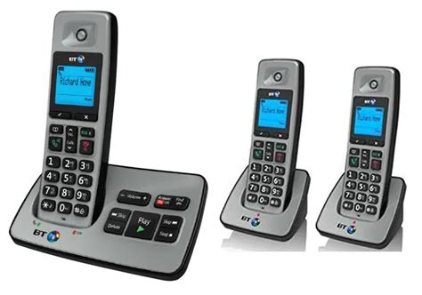 Bt 2500 Ptcl Wireless Landline Phone Plus Intercom Trio 03 Sets With Answering Machine And