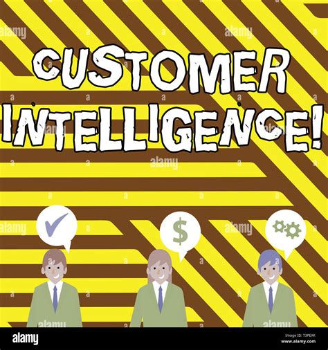 Conceptual Hand Writing Showing Customer Intelligence Concept Meaning Process Of Analyzing