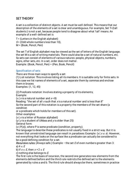 Set Theory And Sequence And Series 12 Pdf Writing Implements
