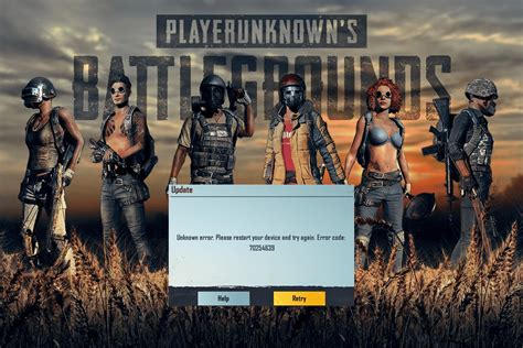 fix pubg unknown error code 70254639 techcult