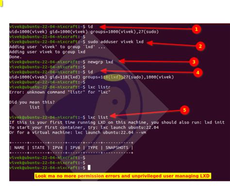 How To Install Lxd On Ubuntu Lts Using Apt Snap Nixcraft