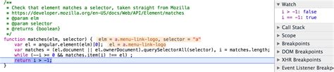 javascript checking that an element matches a selector stack overflow