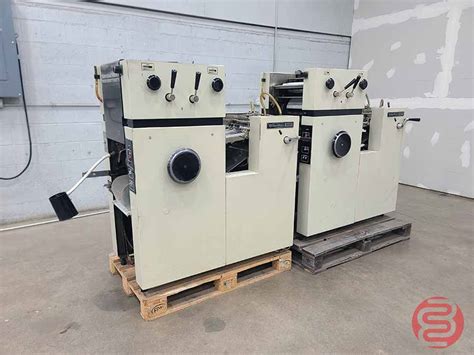Atf Davidson 501 Single Color Offset Printing Press Boggs Equipment