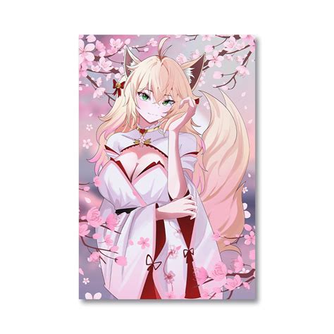 Allikatmarie Sakura Wolf Poster Uwu Market