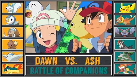 Ash Vs Dawn Pok Mon Sun Moon Sinnoh Companion Battle Youtube