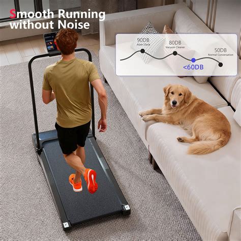 6 5° Manual Incline Folding Quiet Treadmill 2 0hp Motor 1 8 Km H