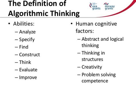 Activites To Encourage Algorithmic Thinking In Computer Science