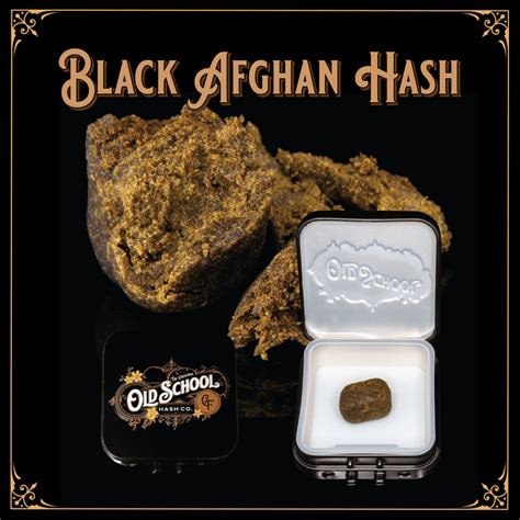 Black Afghan Live Rosin Dry Sift 1g Old School Hash Co