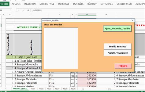 Userform Mobile Pour Toutes Feuilles Excel
