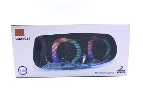 Колонка JBL CHARGE 5 с подсветкой и Bluetooth Черная, цена 899 грн ...
