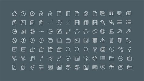 Google Slides Editable Thin Icons Free Google Slides Templates