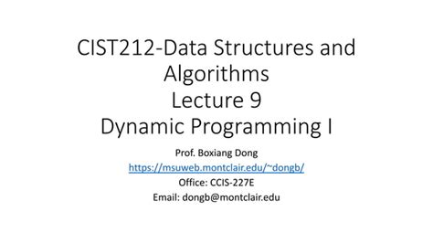 Lecture9 Dynamicprogrammingipdf