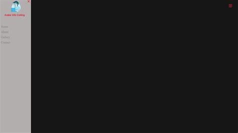 Create A Sidebar Menu Animated Using Html Css And Js Youtube