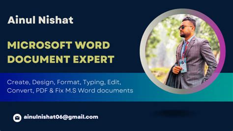 Create Edit Format Design Microsoft Word Documents By Ainulnishat Fiverr