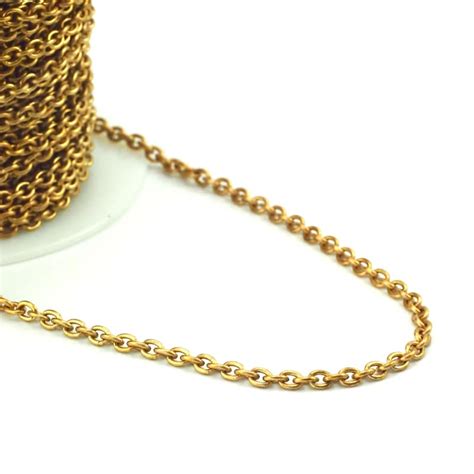 Brass Chain Etsy