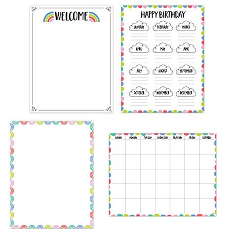 Creative Teaching Press Rainbow Doodles Classroom Essentials 4 Chart