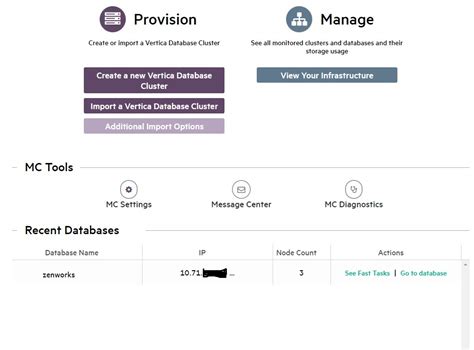 Configuring And Using Vertica Management Console Zenworks Tips