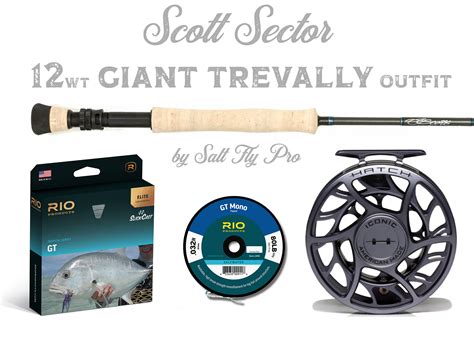 Scott Sector 12wt Gt Giant Trevally Combo Fly Rod And Hatch Reel Outfit