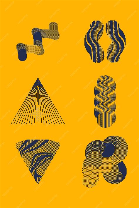 Premium Vector Bitmap Pixel 8bit Ornament Asset Dither Graphic Element Poster Event Free Shape