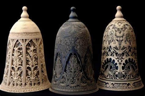 Premium Ai Image Intricate Bell Patterns And Designs Etched On Molds