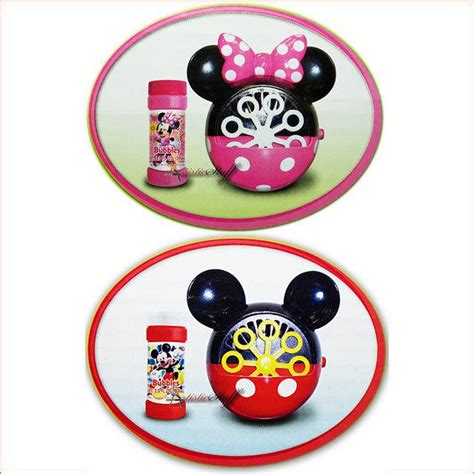 Two Mickey And Minnie Mouse Disney Bubble Machine Bubble Toys