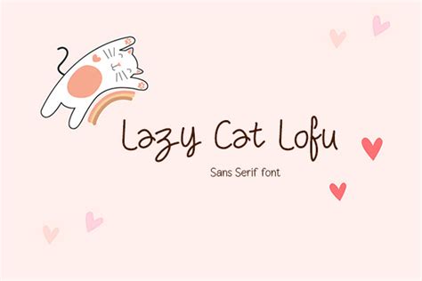 Lazy Cat Lofu Font By Tanoicartoonist · Creative Fabrica
