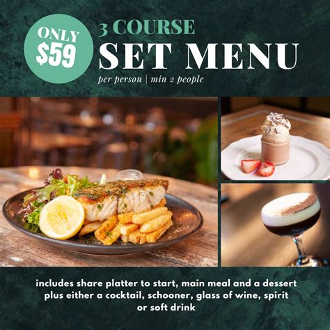 3 Course Set Menus Now At 2 Locations Little Lonsdale St And Flinders