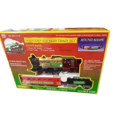 Western Express Railroad Engine And Tracks Play Set 11 Pcs Amazing Fun