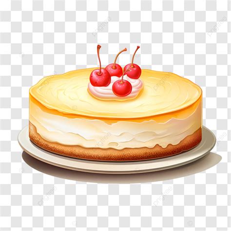 Small Round Cheesecake With Cherry Topping Cheesecake Small Round