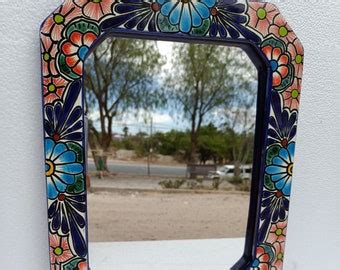 16 Talavera Mirror Bathroom Wall Decor Vanity Mexican Pottery Folk Art