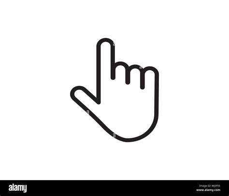 Pointer Finger Icon Vector Image Stock Vector Image And Art Alamy