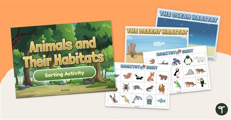 Animals and Their Habitats - Sorting Activity | Teach Starter