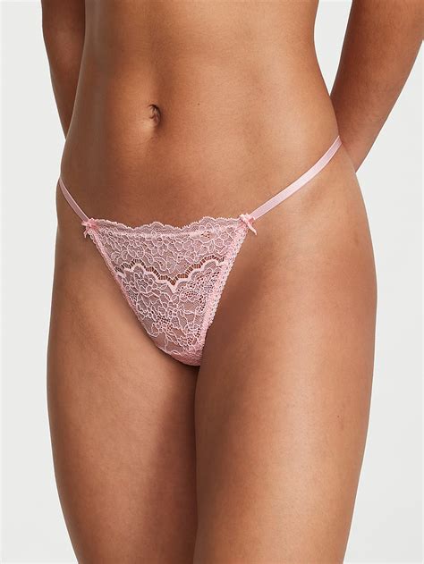 Shine Heartware Lace V String Panty Image Number Null