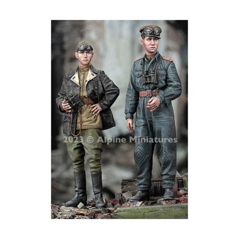 Alpine Miniatures 35308 Ww2 Soviet Tank Officer Set 2 Figures 4