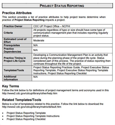 Free Download Ms Word Project Status Report Template Software Programs