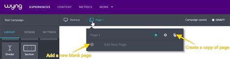 how can i create multi page experiences