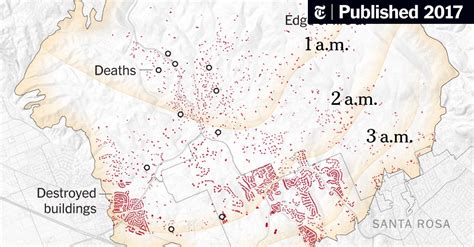 How Californias Most Destructive Wildfire Spread Hour By Hour The