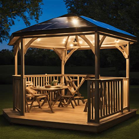 Illuminate Your Space With Solar Power Gazebo Lighting Joca