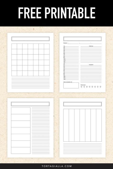 Gtd Planner Free Printables