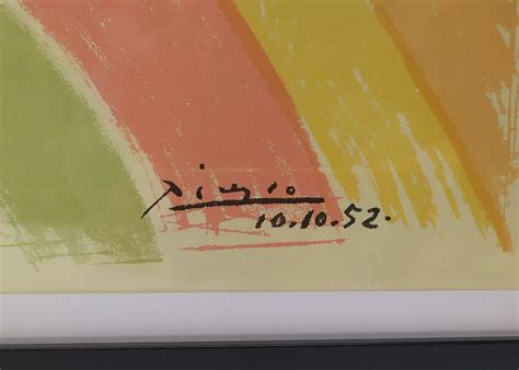 Pablo Picasso Peace Dove 1952 Lithography Framed For Sale At Pamono