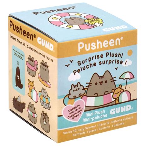Pusheen Blind Box Series 10 Mystery Surprise Lazy Summer Plush Box New