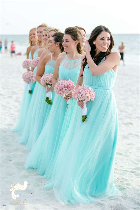 36 Beach Wedding Dresses With Blue