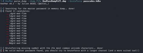 Как извлечь пароль keepass из дампа keepassdumpfull dmp
