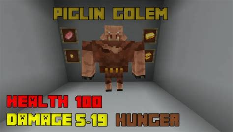 Golem Mobs Addon For Minecraft