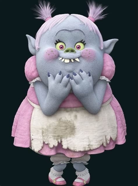 Bridget Lady Glitter Sparkle Goblin From Trolls Fun Cartoon Characters