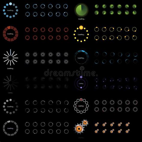 Vector Loader Progress Bar Stock Illustration Illustration Of Flash