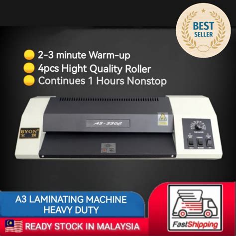 A3 A4 Laminating Machine Laminator Machine Mesin Laminate Heavy